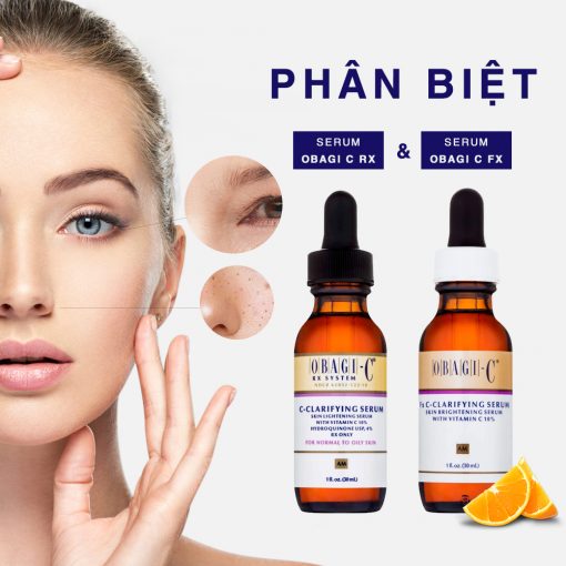 PHÂN BIỆT SERUM OBAGI C RX VÀ SERUM OBAGI C FX - Obagizo.vn