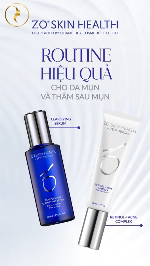 Routine phục hồi cho da mụn & thâm mụn cùng ZO® Clarifying Serum ...